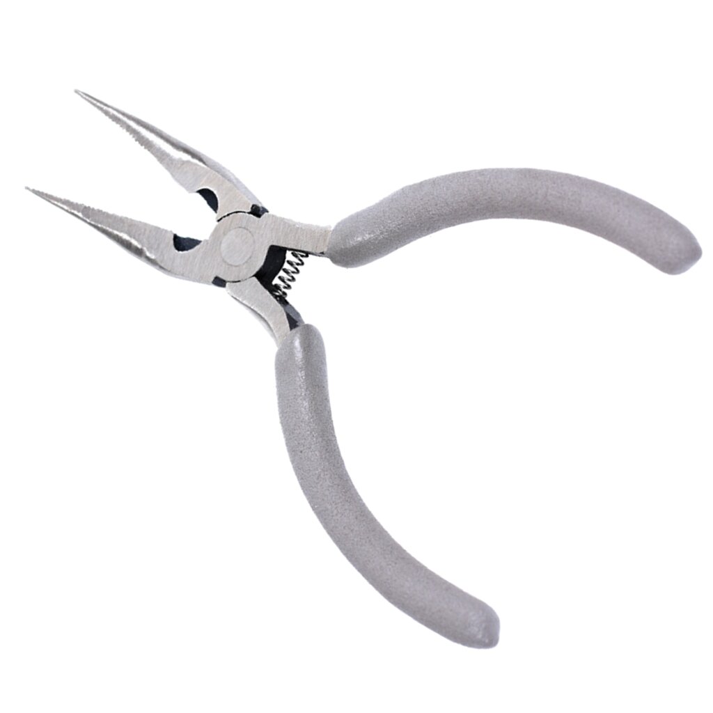 Плоскогубцы для Изготовления Ювелирных изделий Эргономичные Плоскогубцы с Изогнутым Носом Металлические Ювелирные Плоскогубцы для Бисероплетения и Рукоделия Многофункциональные Плоскогубцы