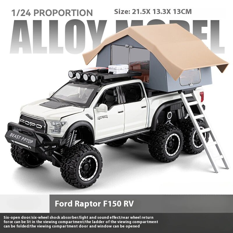 Maisto Ford Raptor F150 RV, белый, 1:24