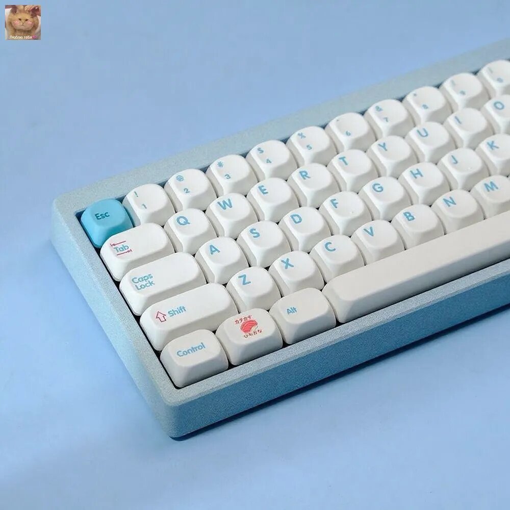 Кейкап клавиатуры суши -Rome138pcs с профилем PBT KOA Profile Двухцветное литье подходят для клавиатуры 61/75/87/98%