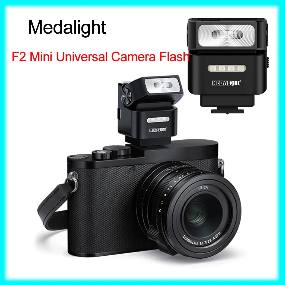 ZENIKO Medalight F2 Mini Вспышка для Canon Nikon Sony ZV-1 Fuji X-T4 F2