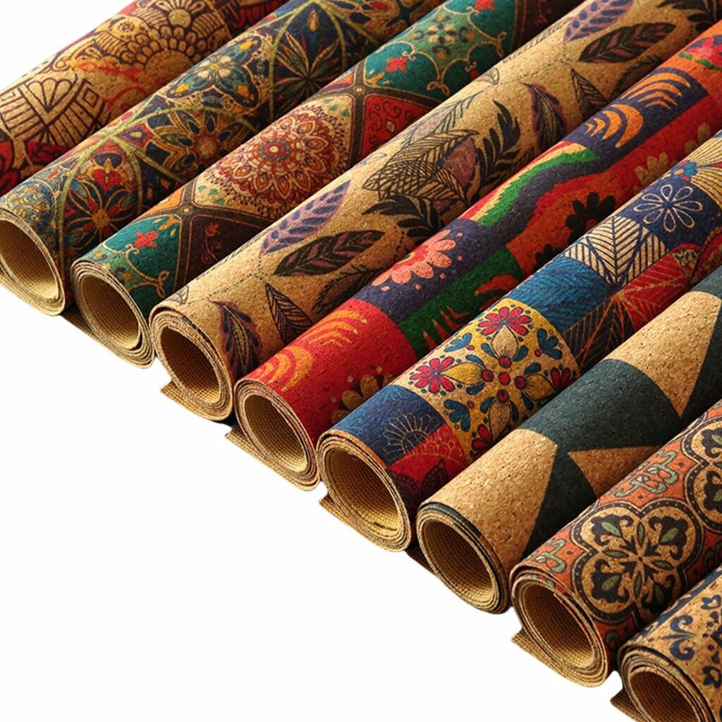 Листы Пробковой Кожи Мягкая Пробковая Ленточная Ткань для Сумки, Кошелька, Чехла для ноутбука