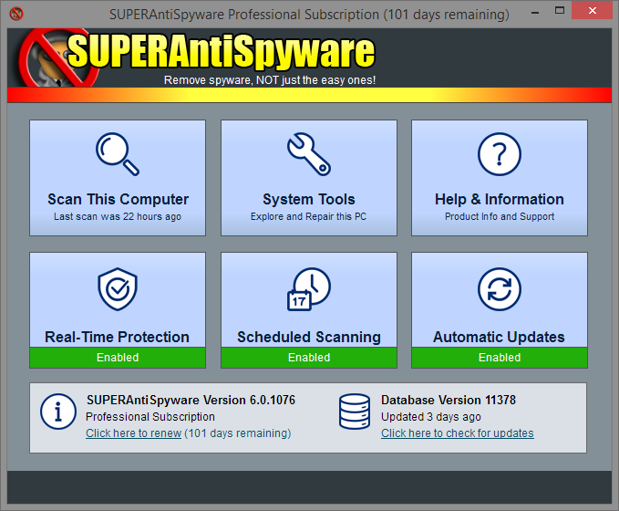 Superantispyware Professional X издание Ключ (1 Year / 1 PC)