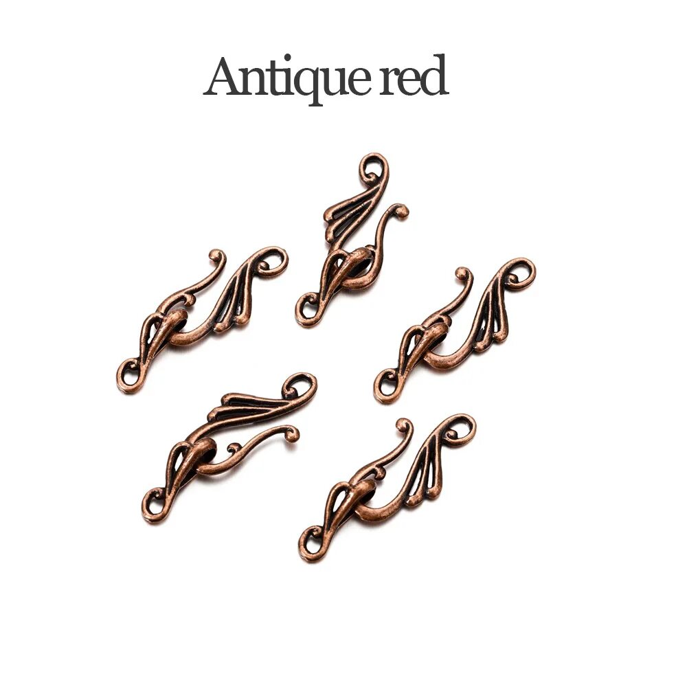 10 шт. застежек-тоглов Antique red музыкальные ноты