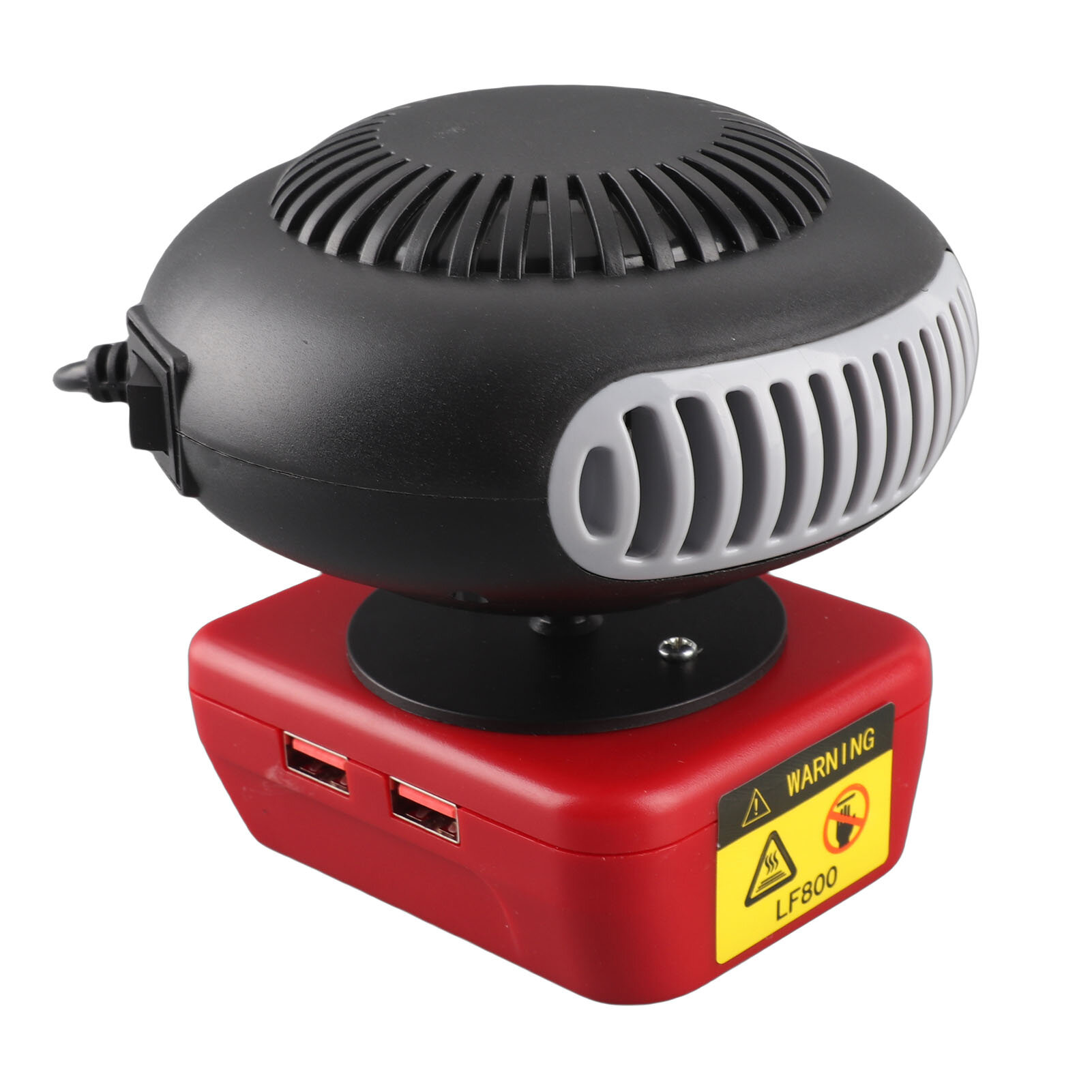 Обогреватель на батарейках Подходит для 48-11-1835 200 Вт 2 Передачи Вращение на 360 Градусов Беспроводное Пространство с Выходными Портами USB