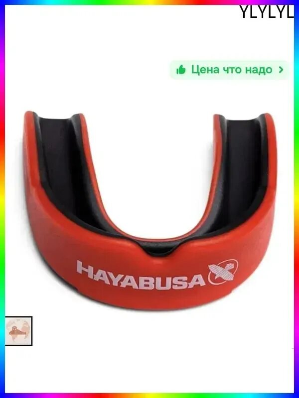 Спортивная капа Hayabusa Combat Mouthguard для защиты зубов и десен красного цвета