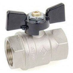 Кран шаровый бугатти 1 дюйма внутренний-внутренний бабочка (912 серия)