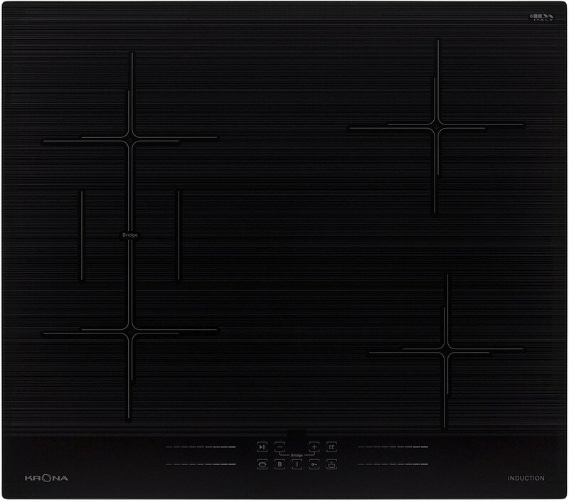 Индукционная варочная панель Krona Genesis 60 BL, конфорок: 4 шт, стеклокерамика, независимая, черный