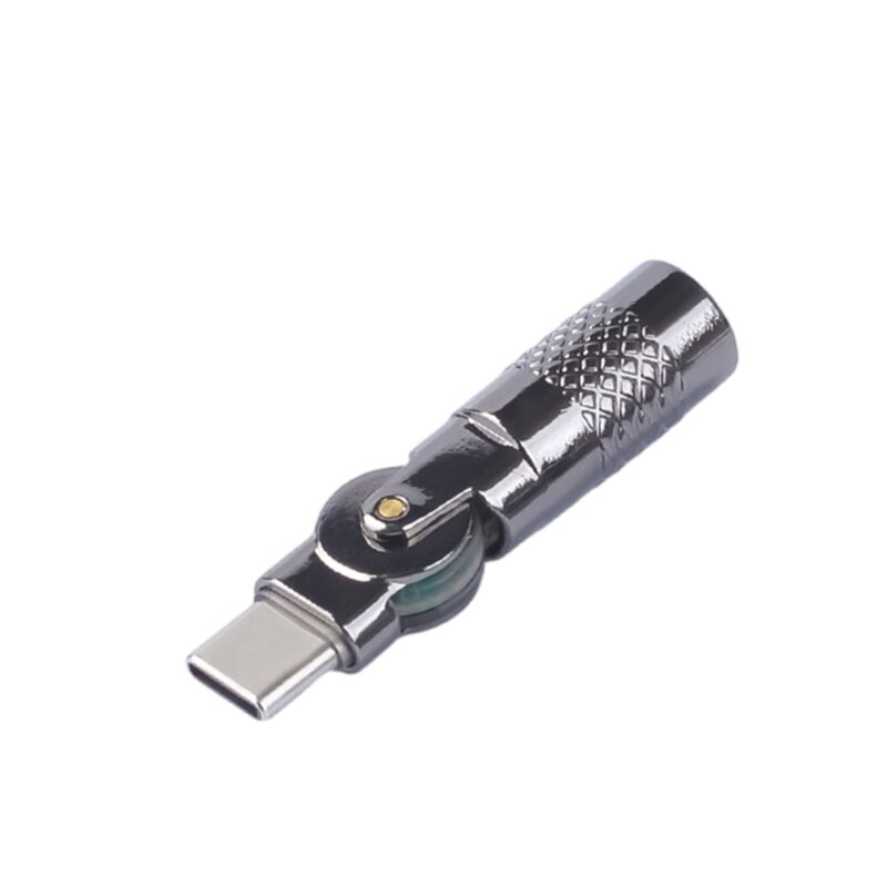 Небольшой Адаптер USB-USB C С Алюминиевой Поддержкой Быстрой Зарядки 3A с Поворотом на 90 Градусов для Зарядки Телефонов и Планшетов Во время Игры