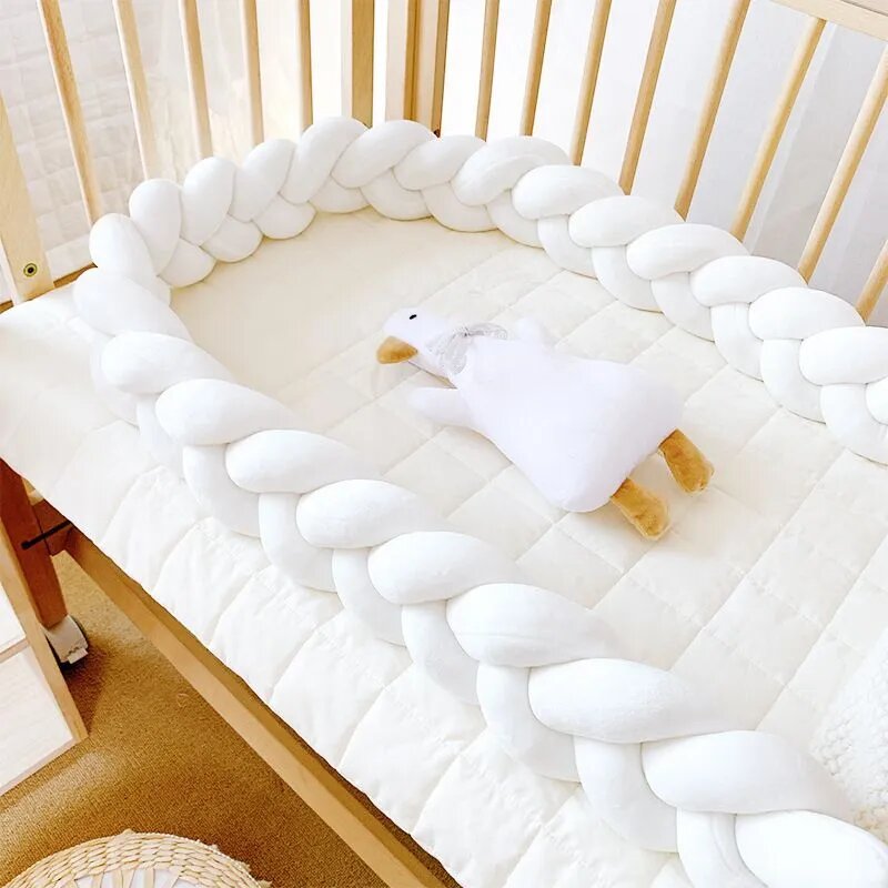 Бортики в кроватку для новорожденных Бортик Косичка В Кроватку 240x15CM