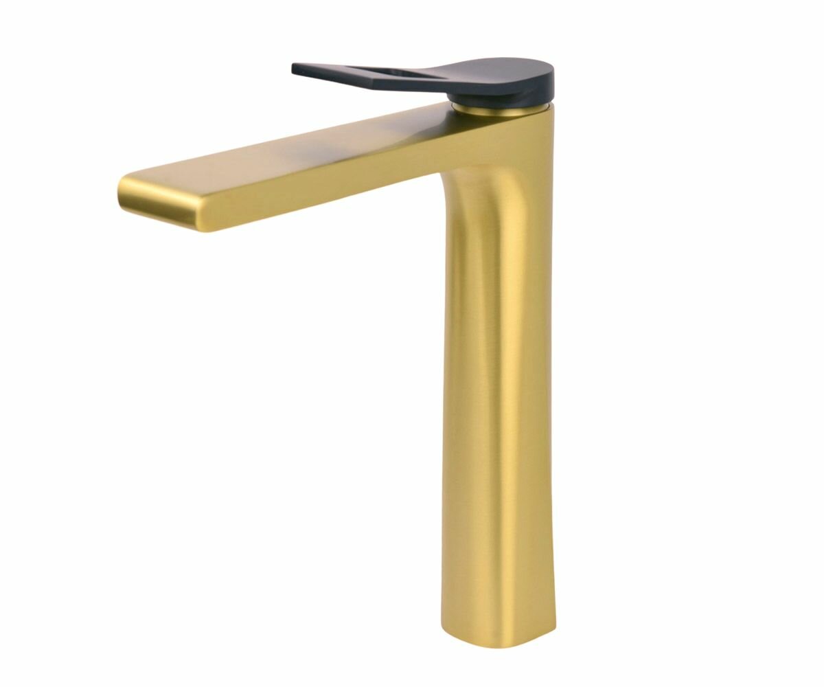 EL21GB Высокий смеситель на раковину ELEMENT золото/черный (шт)