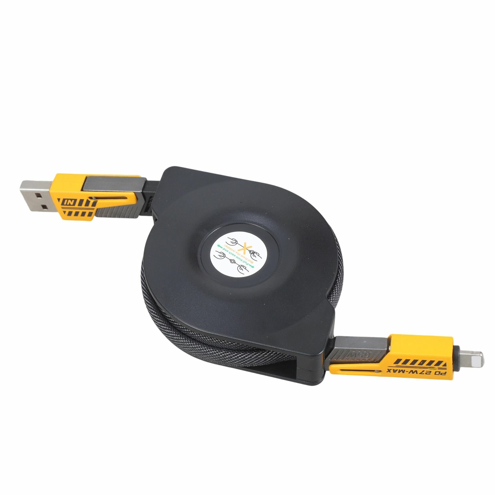 4 В 1 Встроенный зарядный кабель USB/Type C или Type C/8-контактный