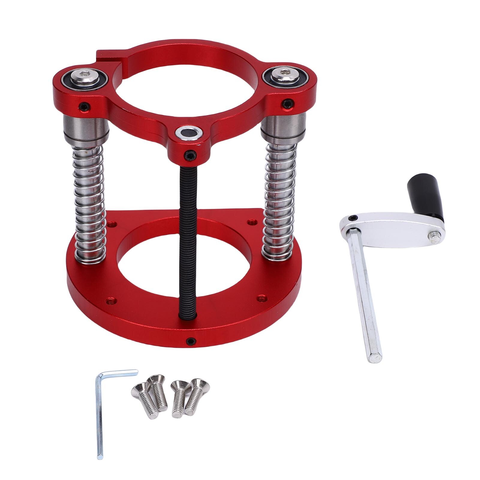 Основа для фрезера с 2-кулачковым зажимом, подъемная система, вставная пластина