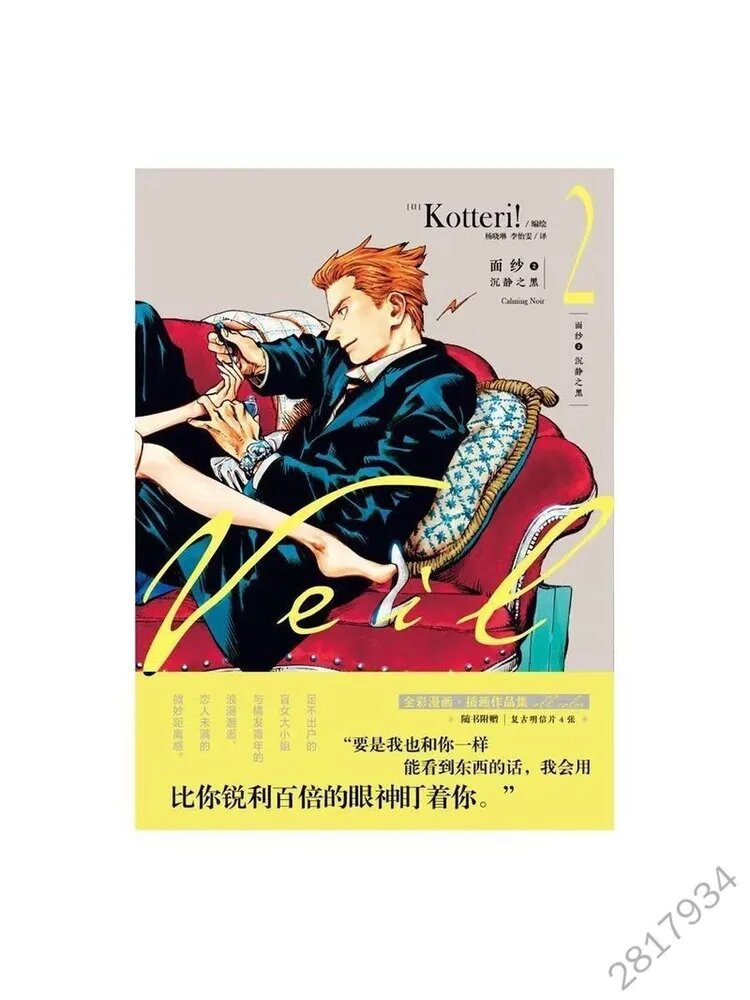 Печатная книга Kotteri! 面纱 沉静之黑 Calming Noir том 2 - манга на китайском языке