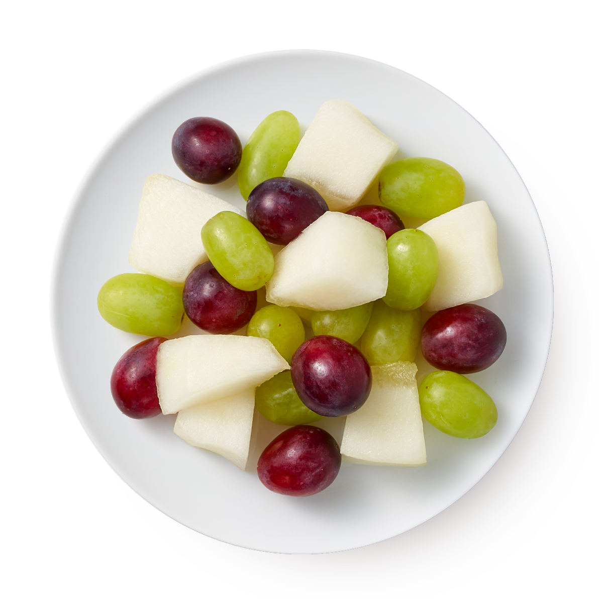 Микс кубики дыня, зелёный виноград, виноград