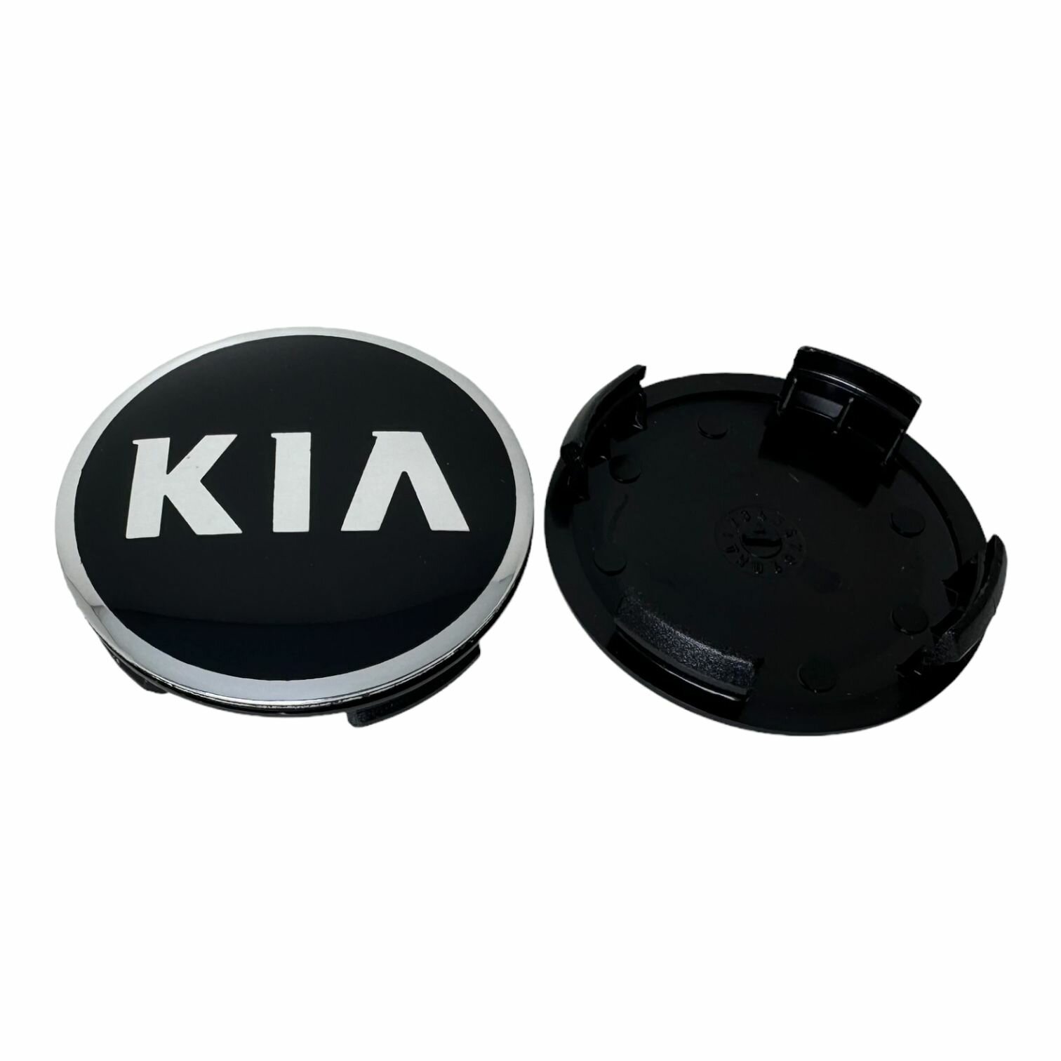 Колпачки заглушки на литые диски c логотипом KIA old 60-56-9, 4 колпачка