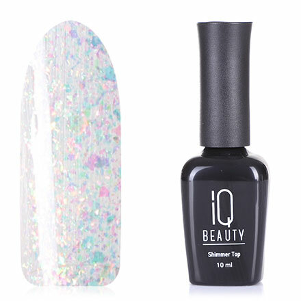 IQ Beauty, Топ для гель-лака Unicorn Shimmer №108, 10 мл