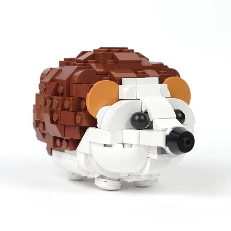 Новинка, 414 шт, популярная серия животных, Moc, милая модель ежа, головоломка на заказ, креативные идеи «сделай сам», детские игрушки, подарки на день рождения, Рождество