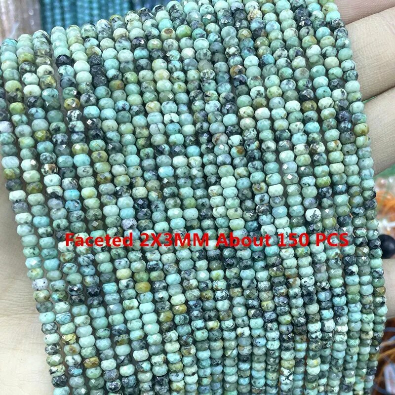 Бусины из африканской бирюзы SYSRXLR 2X3MM About 150 PCS