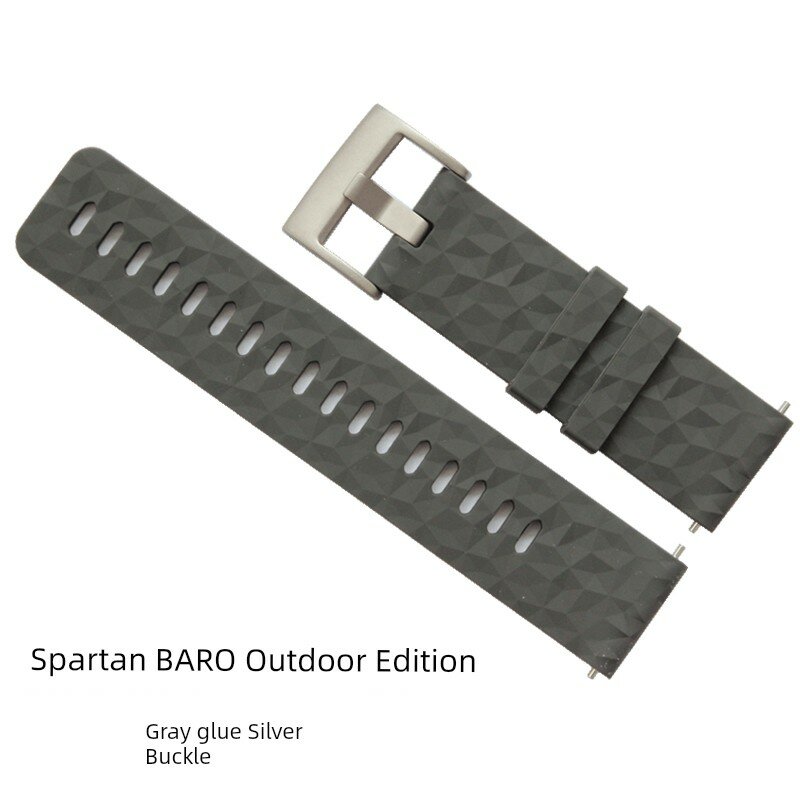 Фитнес-трекер Suunto Spartan BARO с серым резиновым ремешком и серебристым браслетом