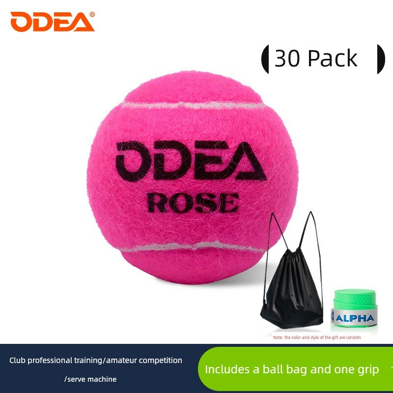 ODEA ROSE Розовые теннисные мячи 30 шт. с мячевой сумкой и 1 ремешком