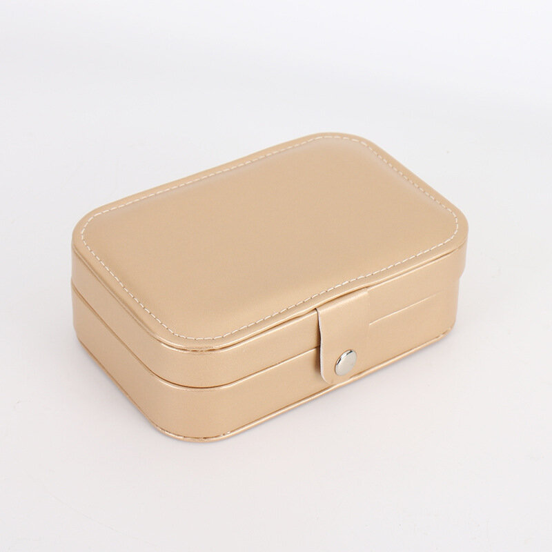 Двойной слой портативной коробки для ювелирных изделий для путешествий, коробка большой вместимости с двумя ярусами,