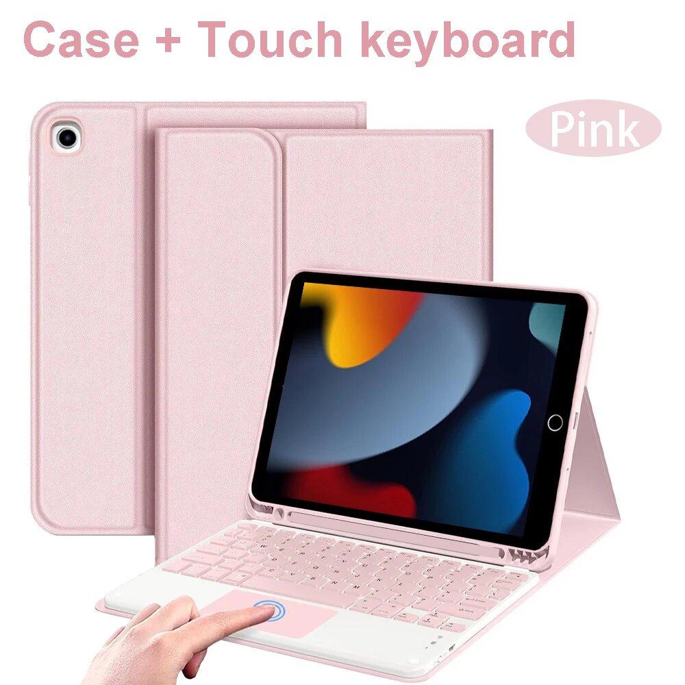 Розовый чехол-клавиатура для iPad 7/8/9/Air 3/Pro 10.2, English