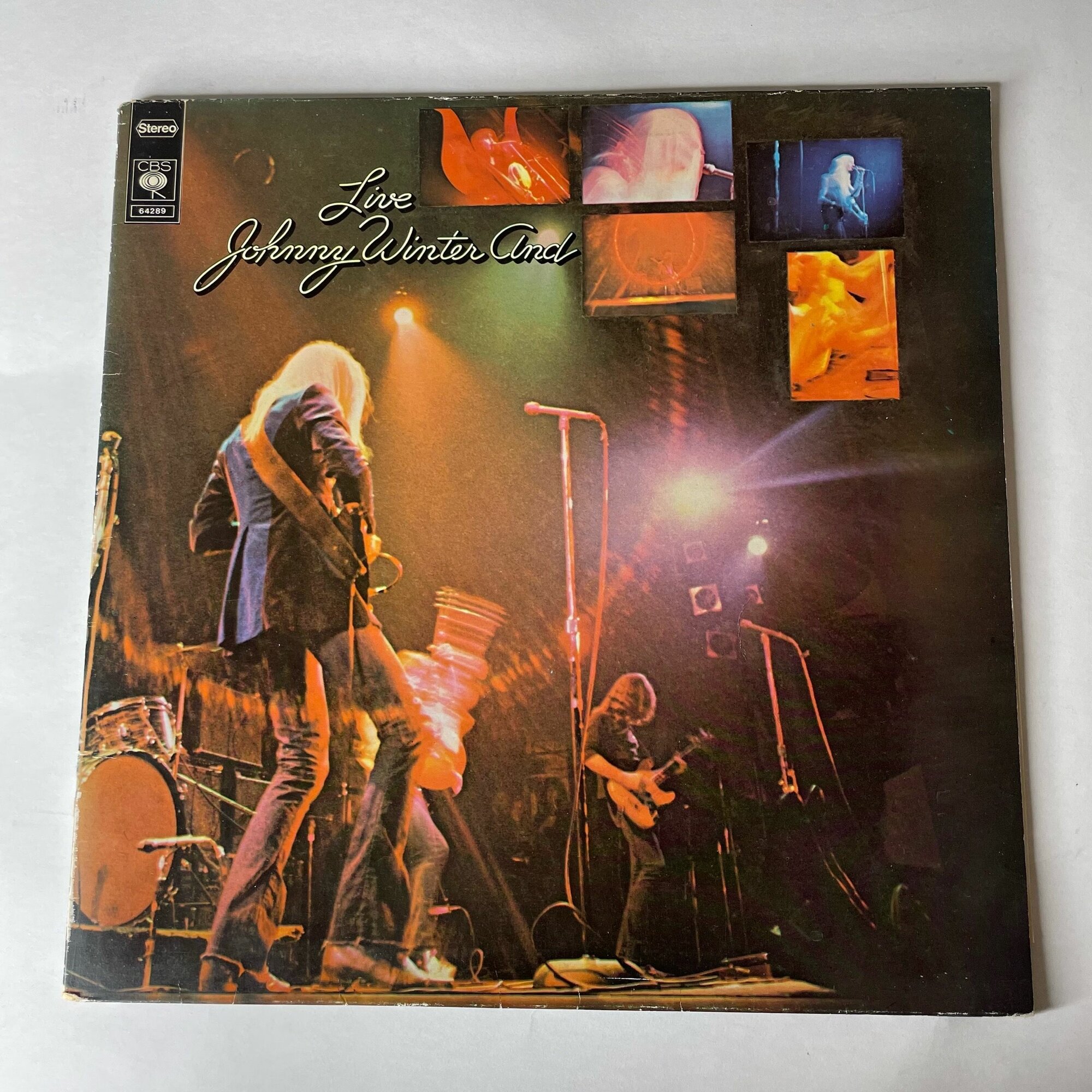 Винтажная виниловая пластинка LP Johnny Winter And Live (Нидерланды 1976)