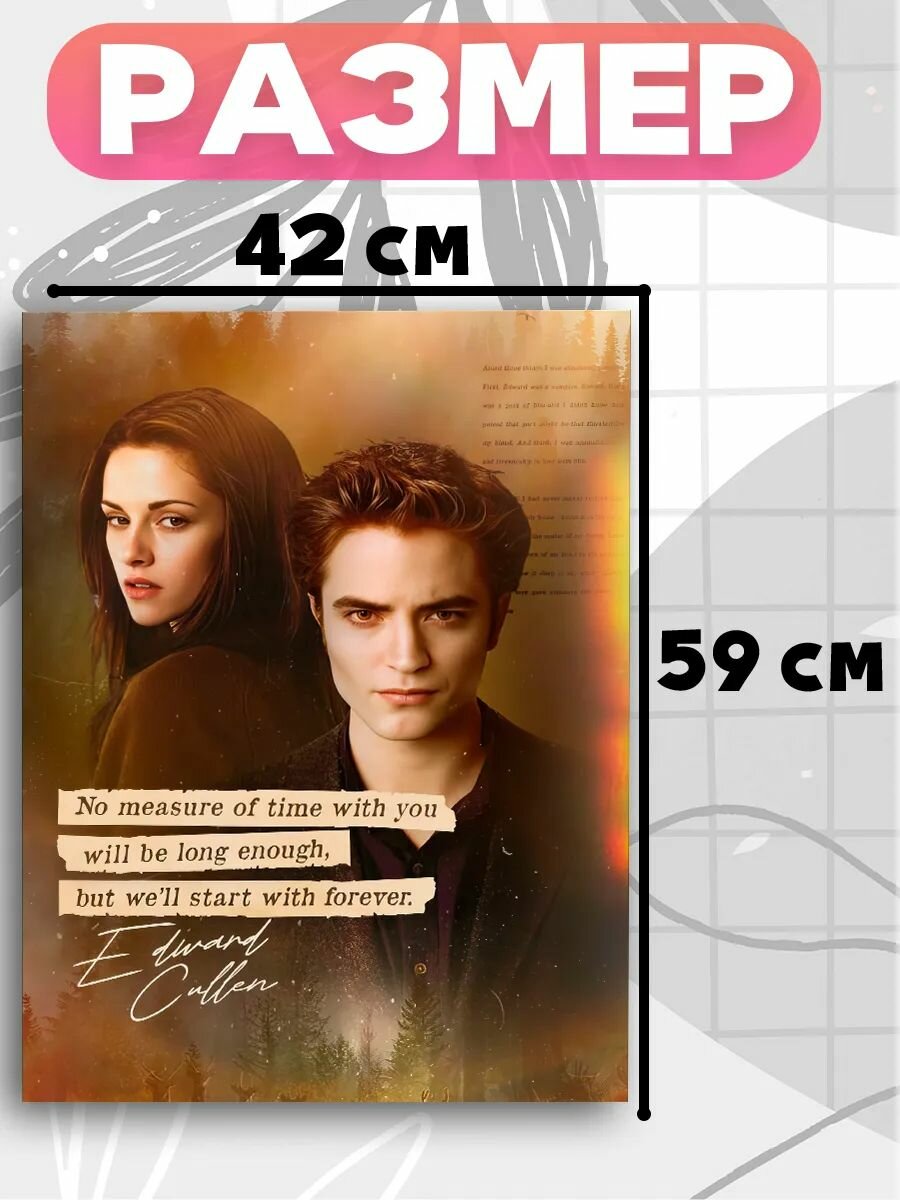 Постер на стену Сумерки , плакат 1шт, А2 размер. — фото 1