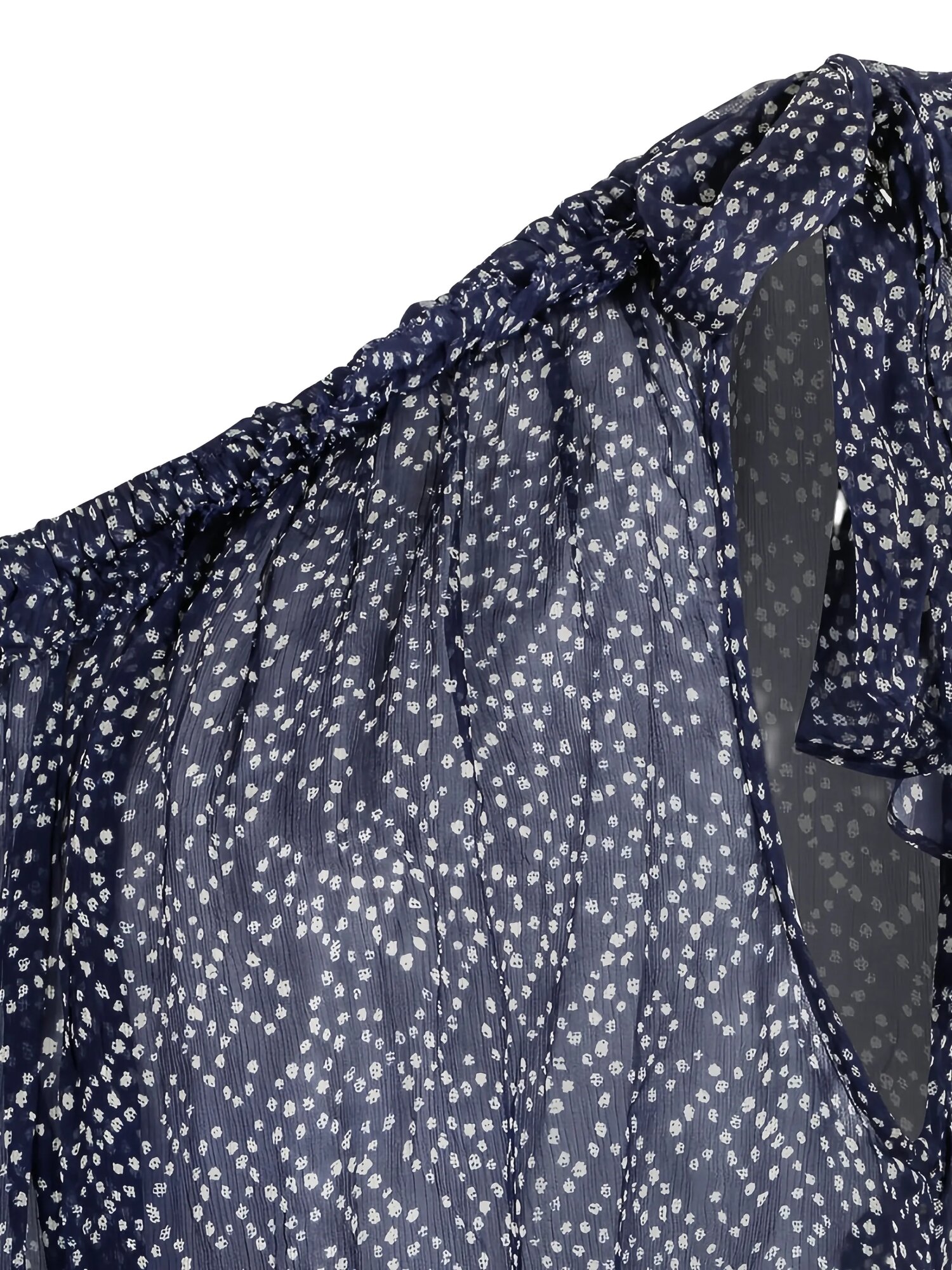Топ Isabel Marant Neslya one-shoulder top, размер 38, blue — фото 1