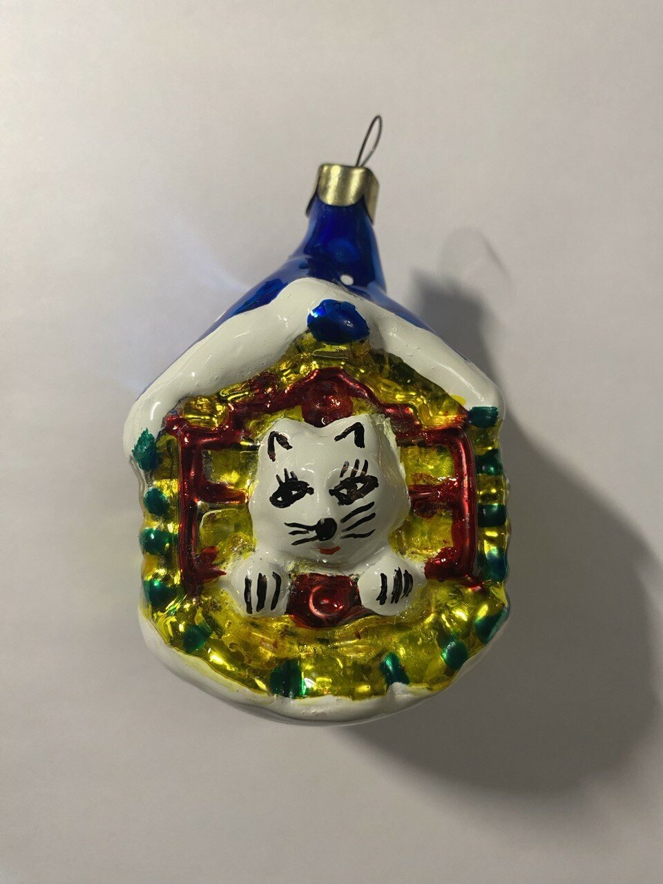 Елочная игрушка Кошкин дом