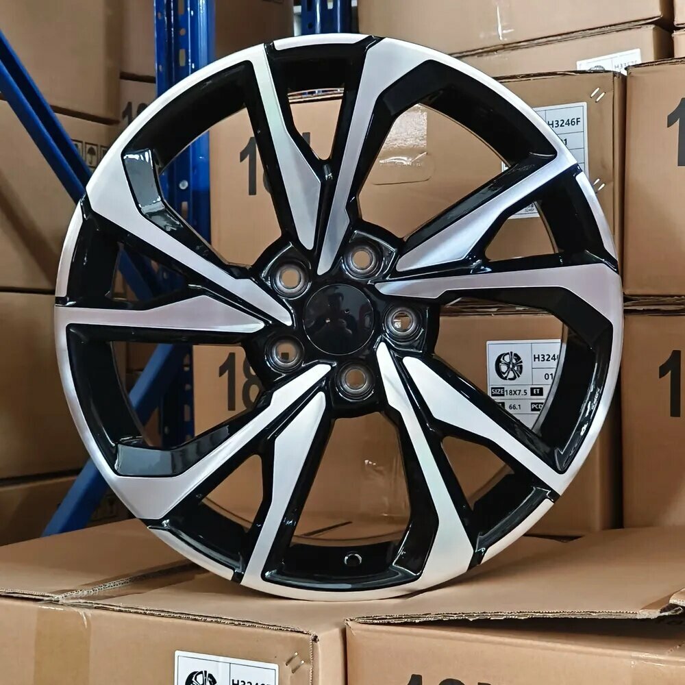 FADI Совместим с легкосплавными дисками Honda Odyssey, диаметр 18 дюймов, подходит для моделей Honda Accord/Civic/CR-V/Crosstour/Elysion. Колесный диск Штампованный 18x8" PCD5х114.3 ET50 D64.1