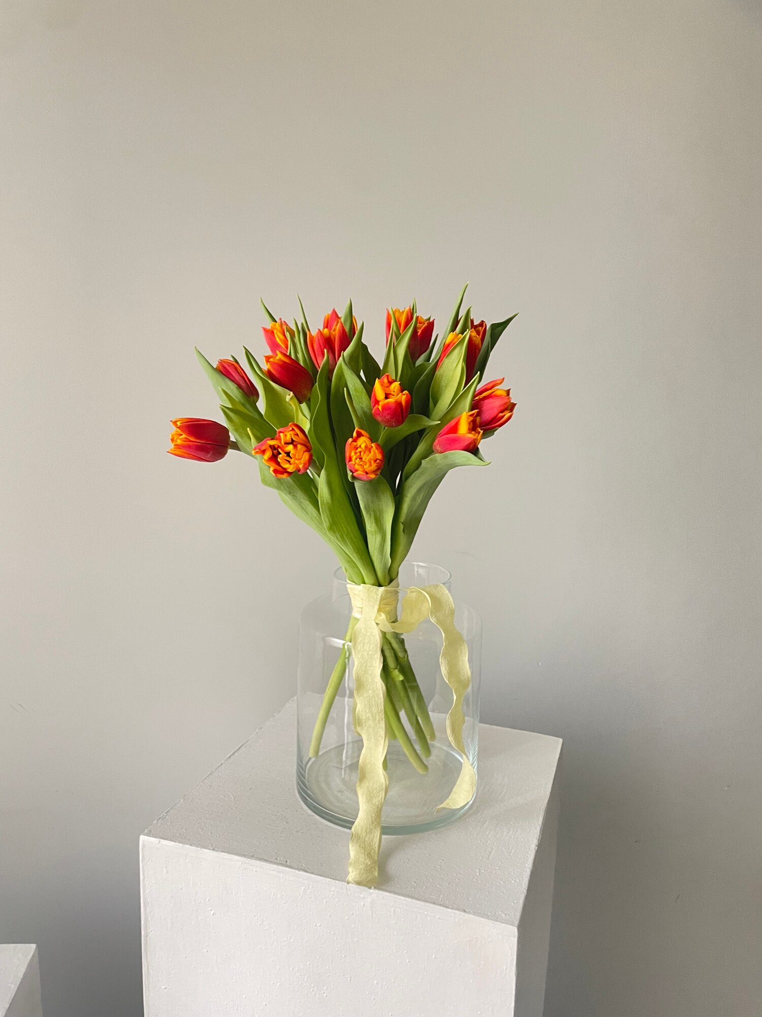 Тюльпаны пионовидные оранжевые 15 шт