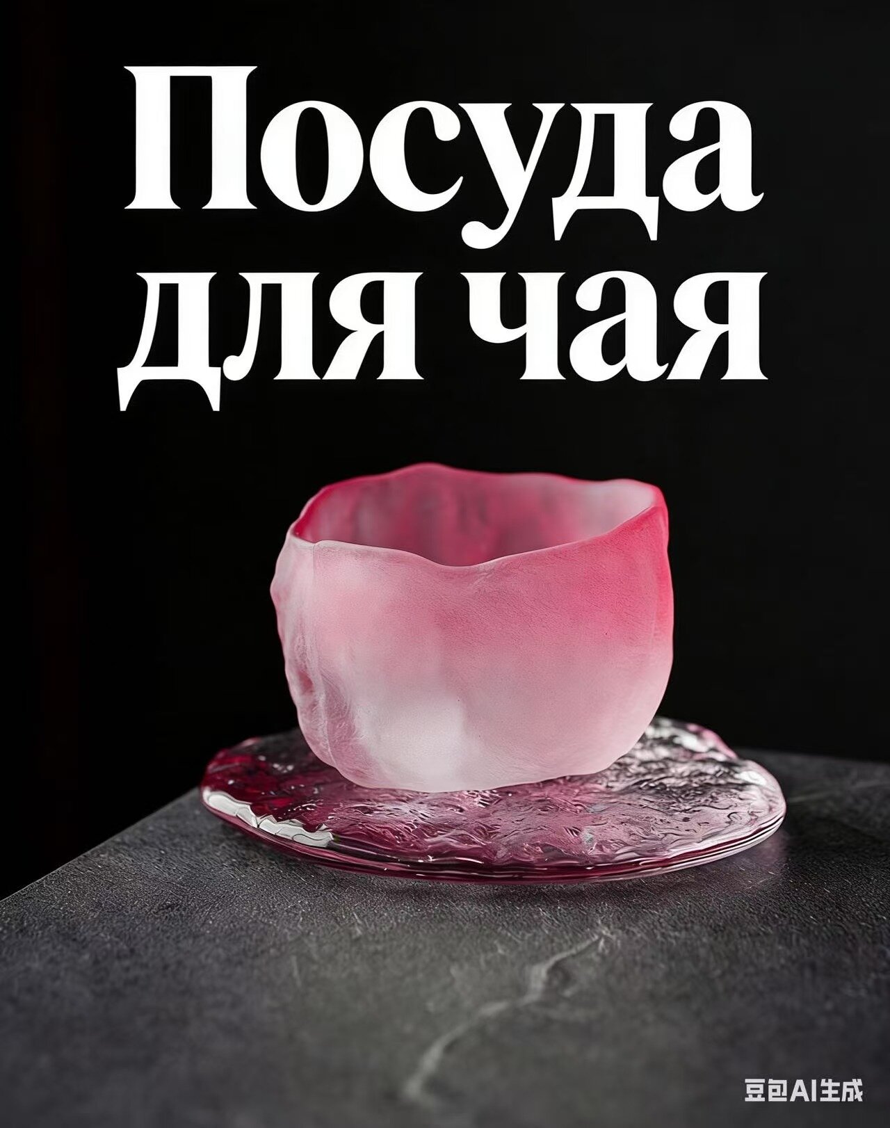 Чайный сервиз одри. STYLE "Japan Tea" , розовый, стекло, 2 чашки и 2 блюдца