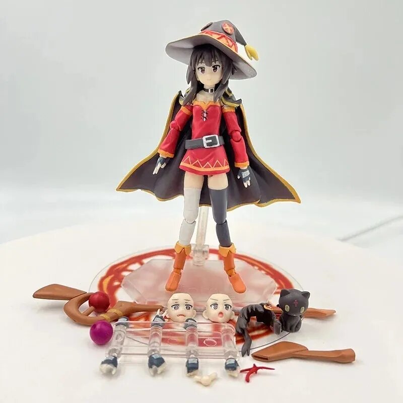 Фигурка Коносуба: Богиня благословляет этот прекрасный мир Мегумин / Konosuba: God's Blessing on This Wonderful World! Megumin Figma407 (12cm)