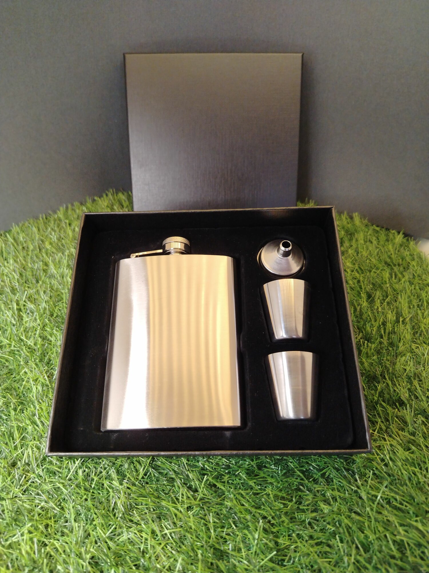 Набор HIP FLASK, фляга, рюмки, воронка, нержавеющая сталь, 200мл