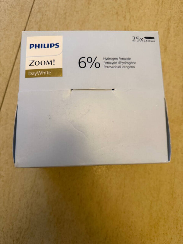 Набор для отбеливания Philips DayWhite ZOOM 6, быстрый результат, мгновенный эффект, 25 шт