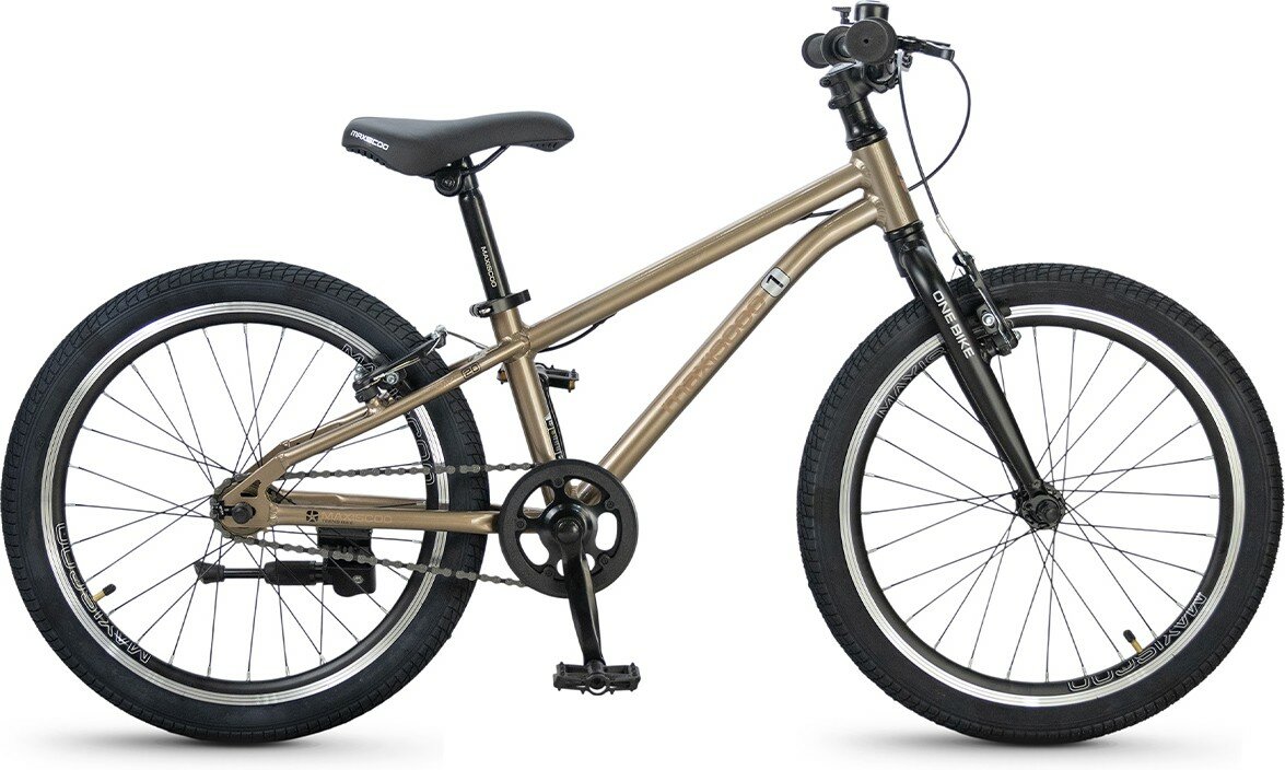 Велосипед Maxiscoo 1 Bike Standard 20 (2026) (110-130 см), коричневый