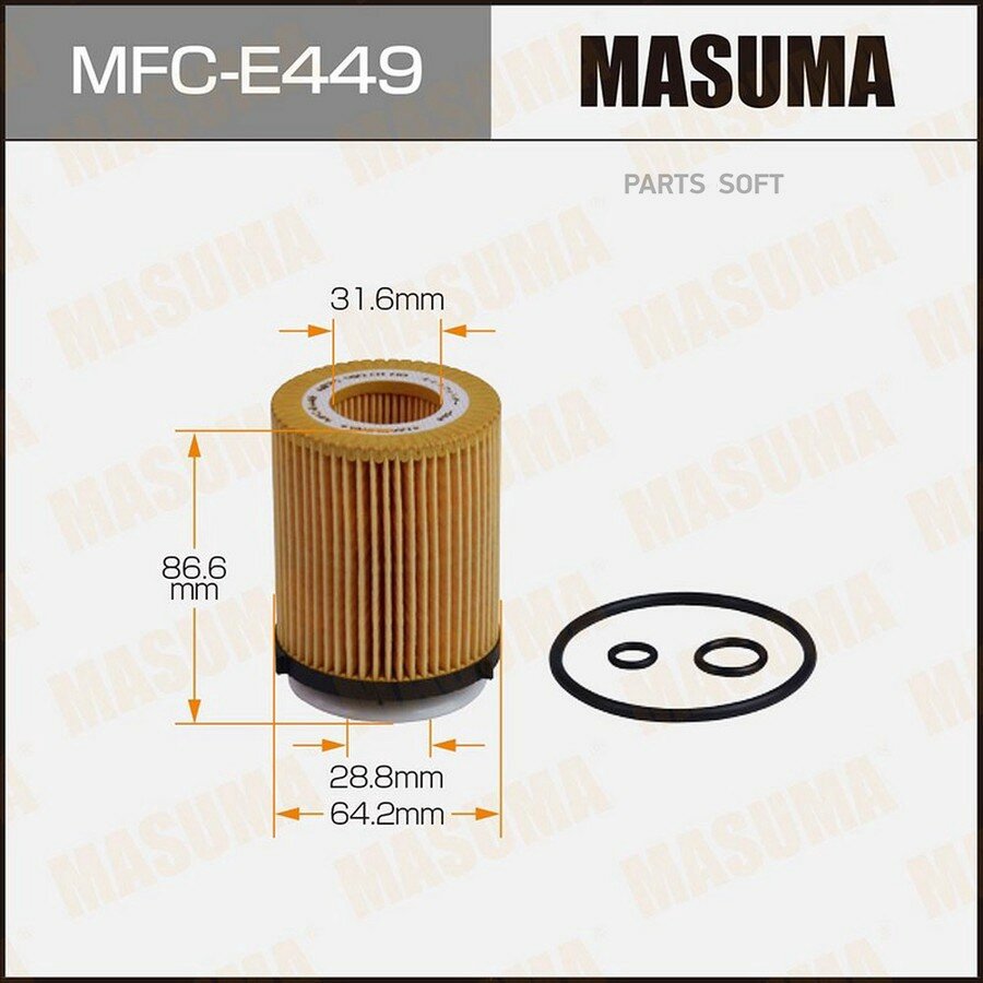 Фильтр масляный MASUMA MFC-E449 | цена за 1 шт