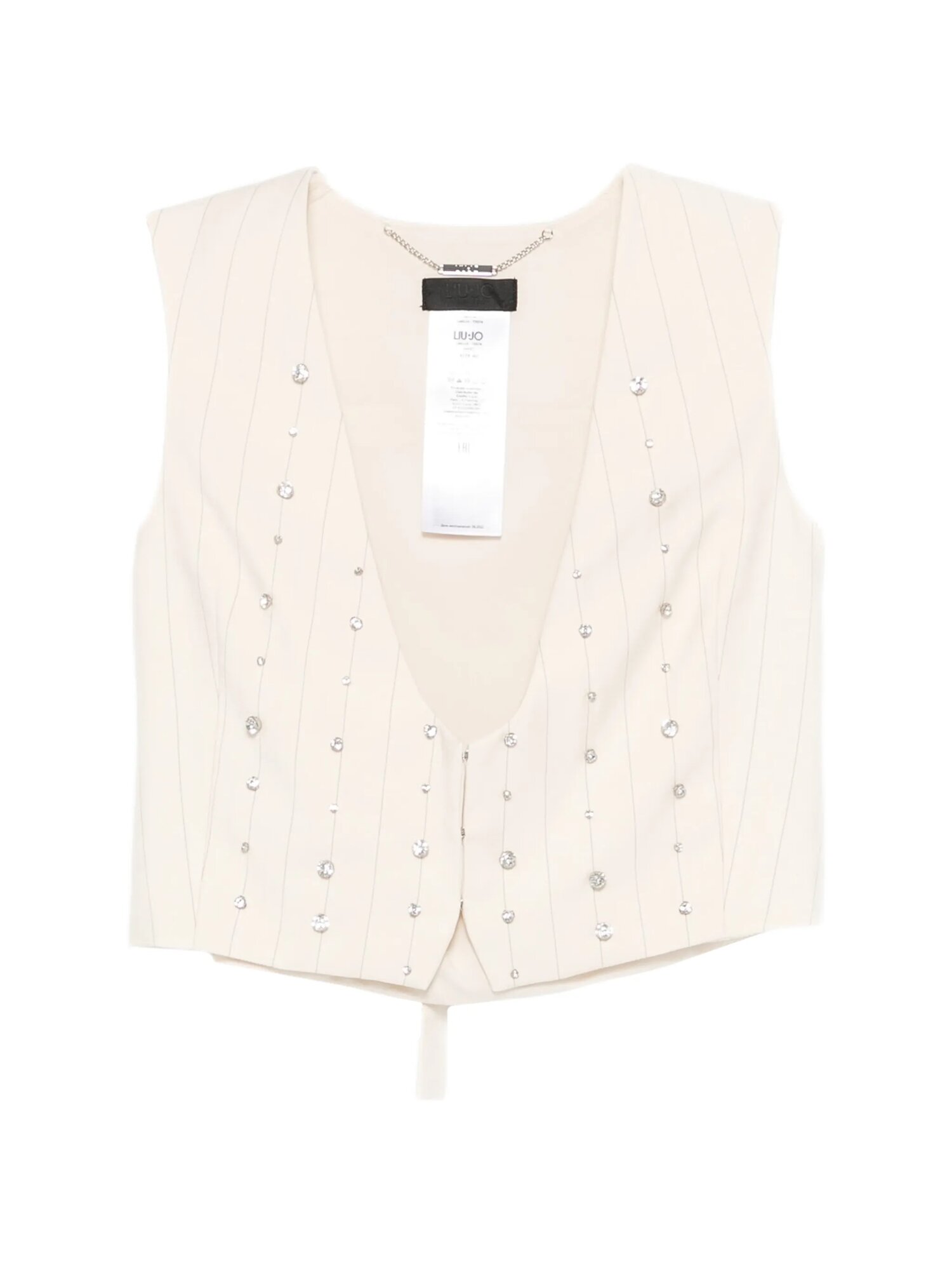 Пальто Rhinestone striped waistcoat