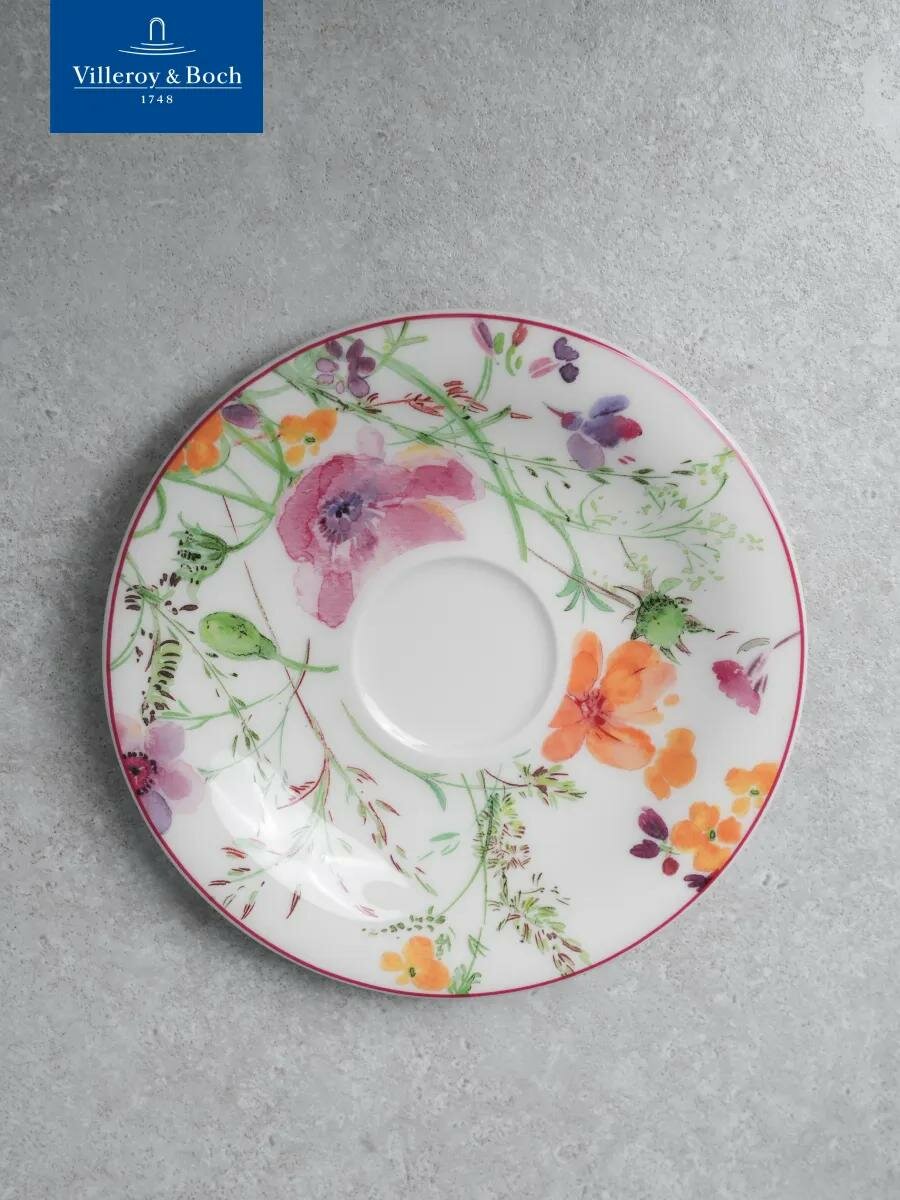 Блюдце к чашке для завтрака 19 см, Mariefleur Basic, Villeroy & Boch, Премиум-Фарфор