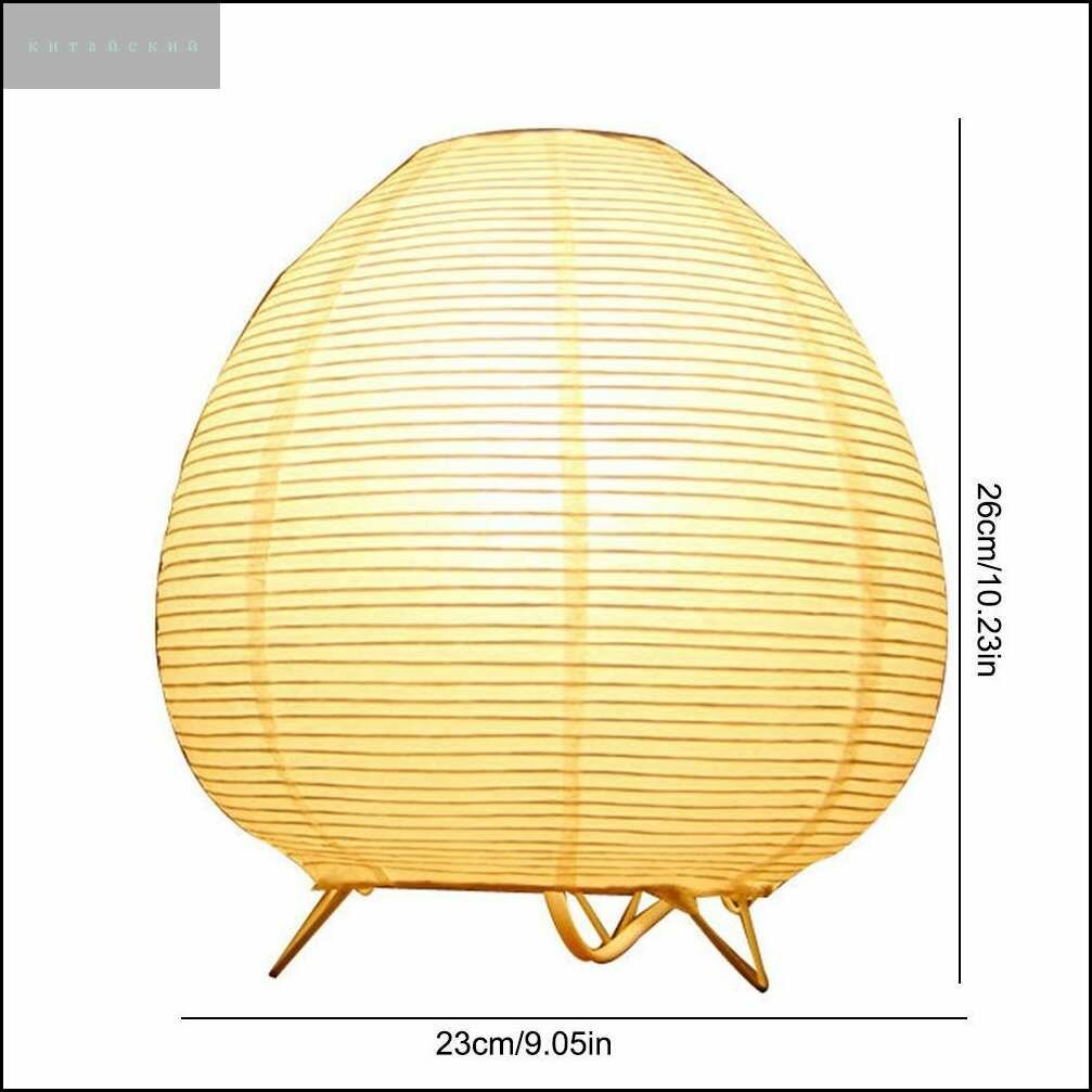 Креативный торшер на треноге из рисовой бумаги, декоративный для рабочего стола