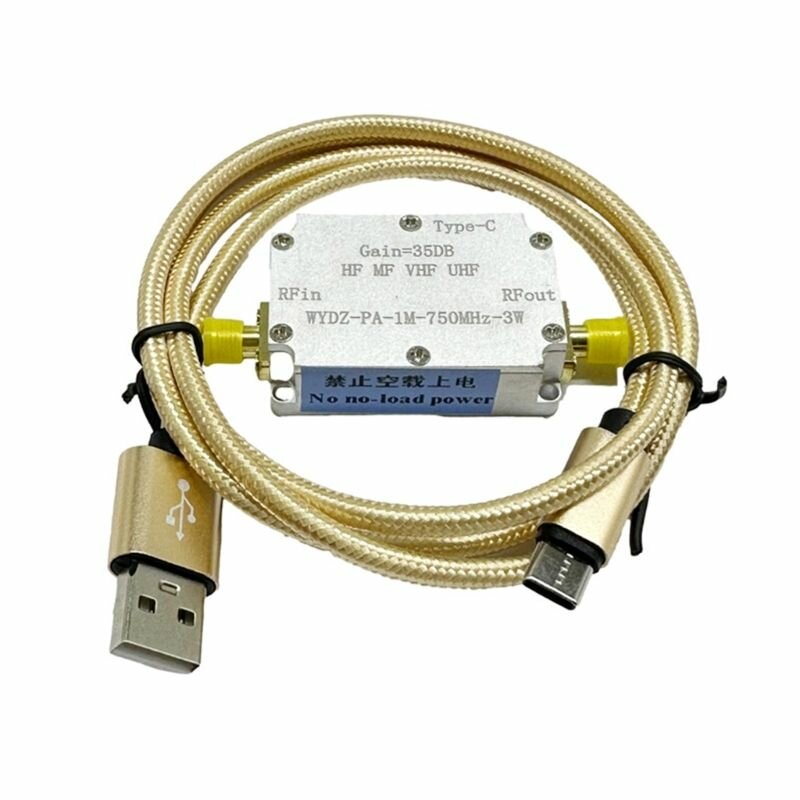 Широкополосный усилитель мощности высокой мощности 3 Вт, 1 м-750 м, разъем, подходящий для радиоприемников, прочный