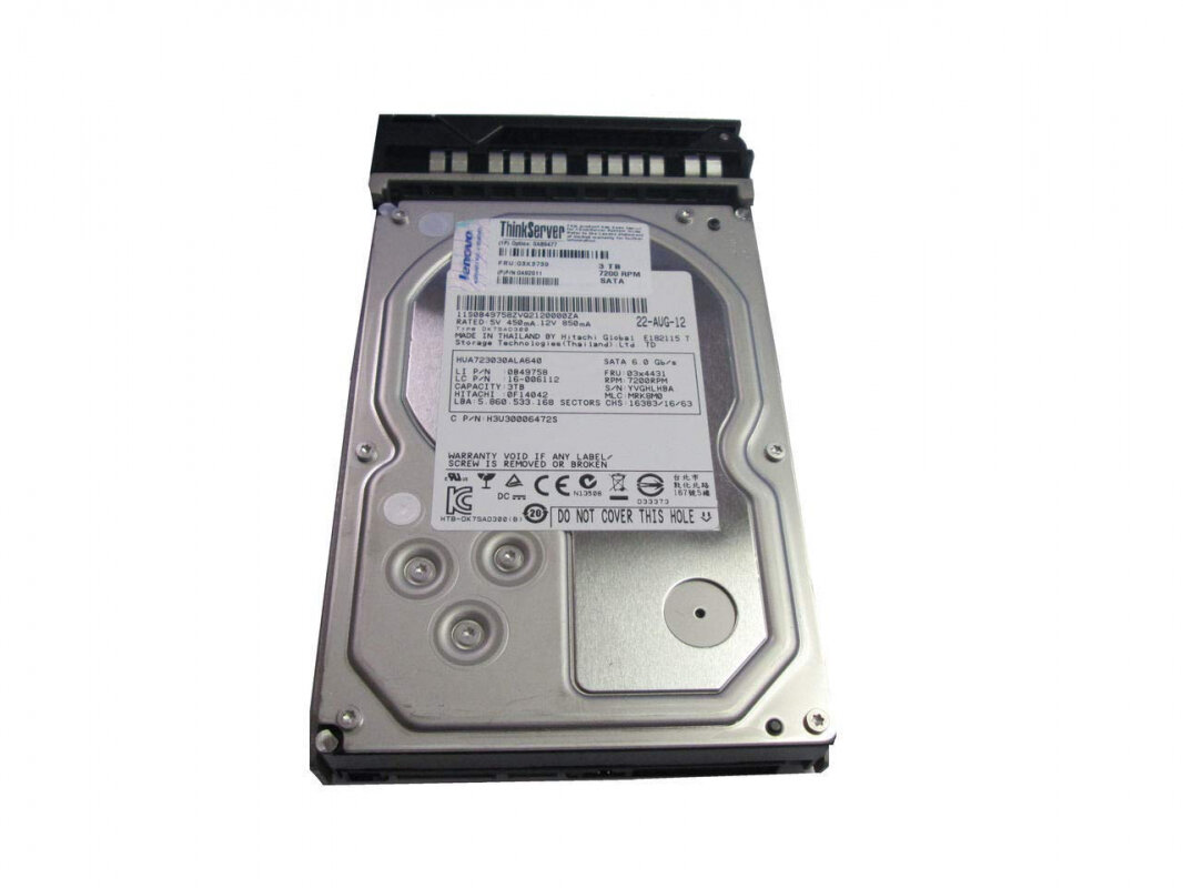 Жесткий диск Lenovo 45K0626 3Tb 7200 SATAIII 3.5" HDD
