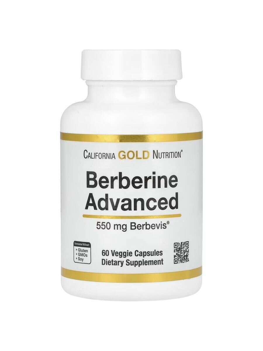 Берберин, 60 капсул, для женщин, контроль сахара и обмена веществ