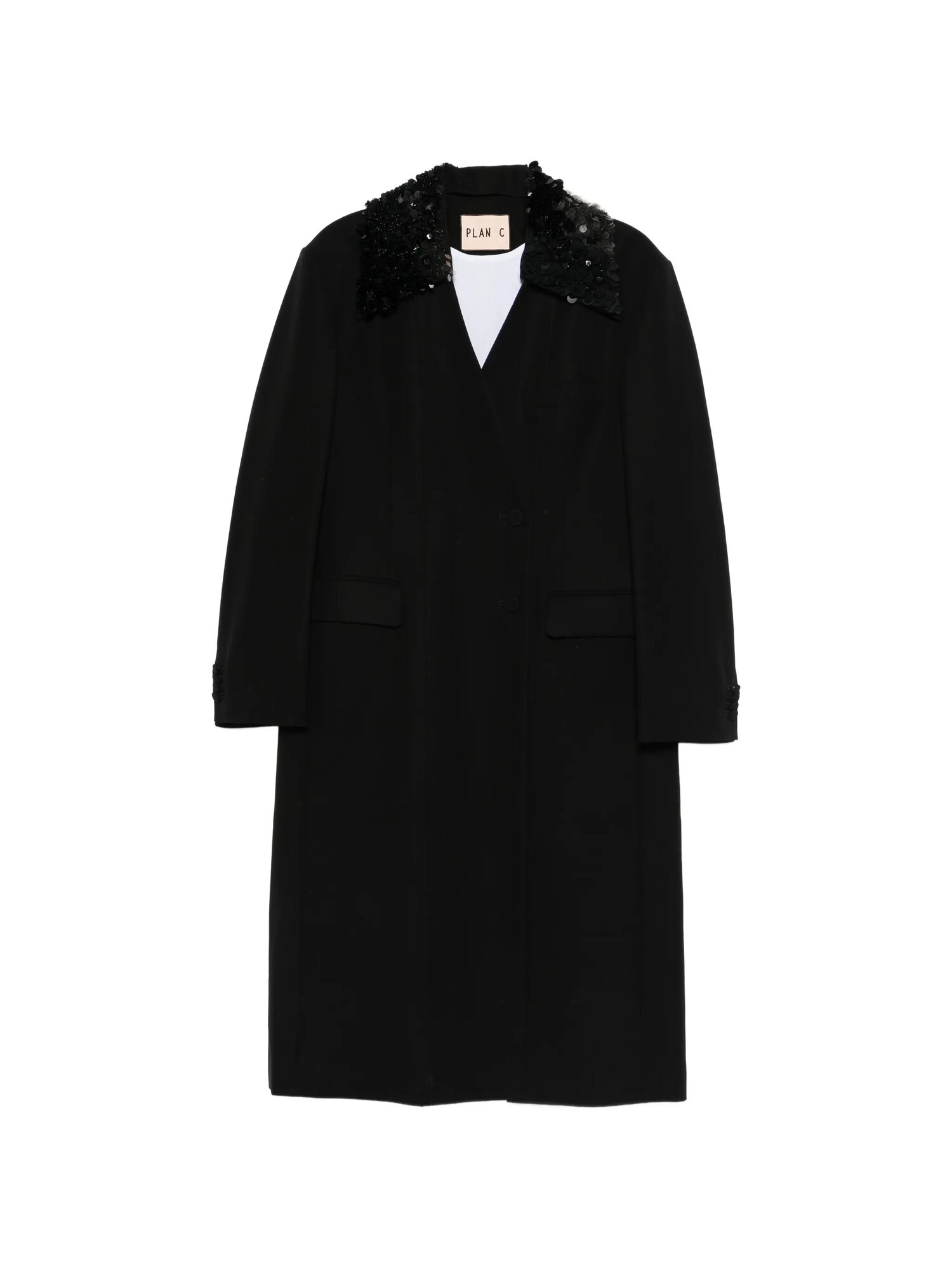 Пальто Sequin-embellishment coat