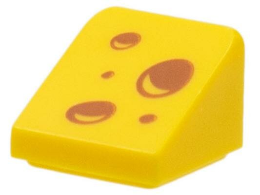 Деталь Lego 54200pb103 Slope 30 1 x 1 x 2/3 with Swiss Cheese Pattern