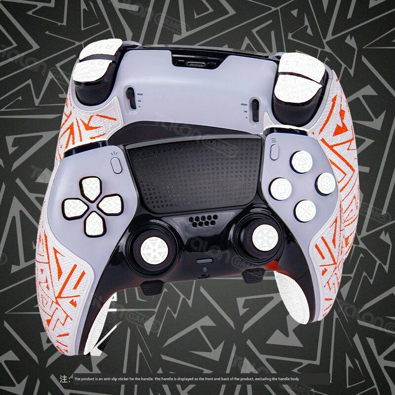 TALONGAMES наклейка для PS5 Elite Controller противоскользящая, секретный лес белый рисунок для игровой консоли