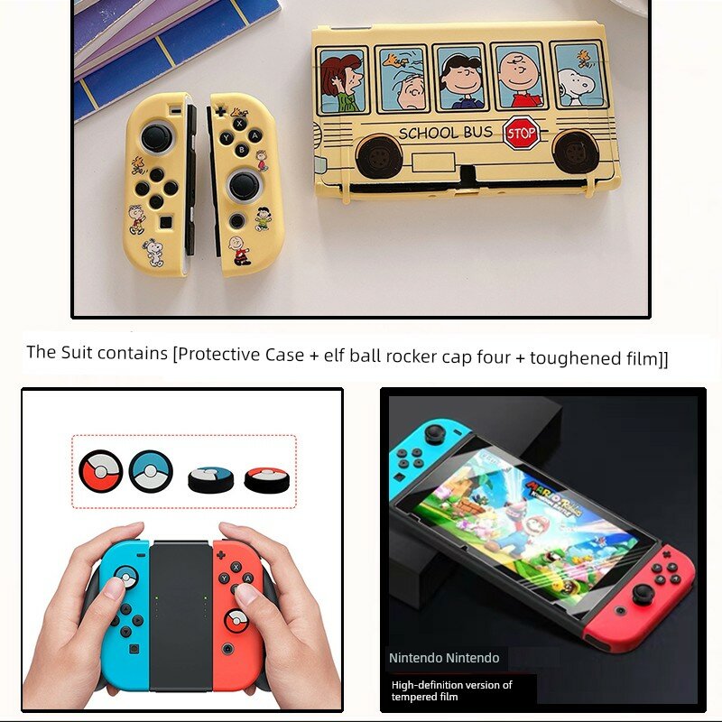 Версия OLED Снупи чехол с покеболом и дополнительными аксессуарами для Nintendo Switch