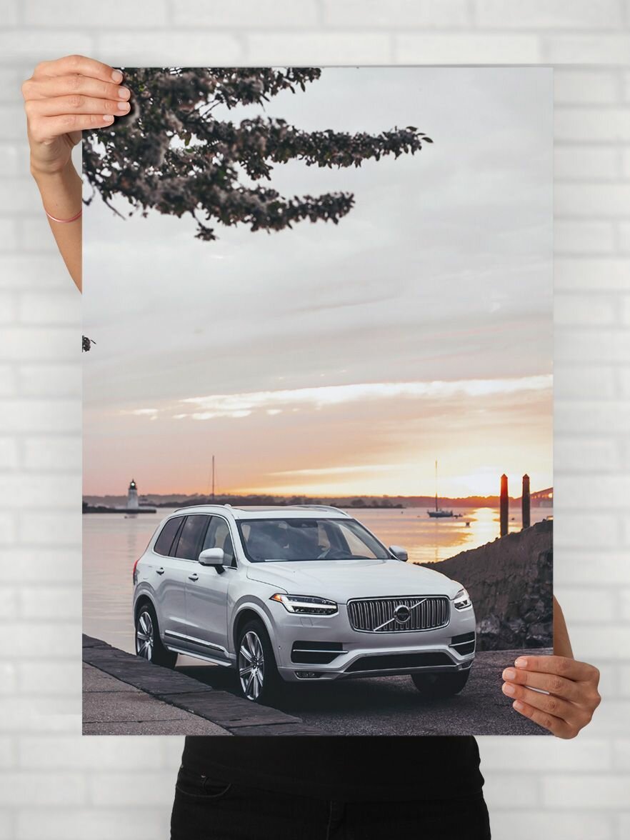 Плакат на стену для интерьера Авто и Мото (Вольво XC90 - Volvo XC90 3) - Постер по транспорту формата A2 (42x61 см)