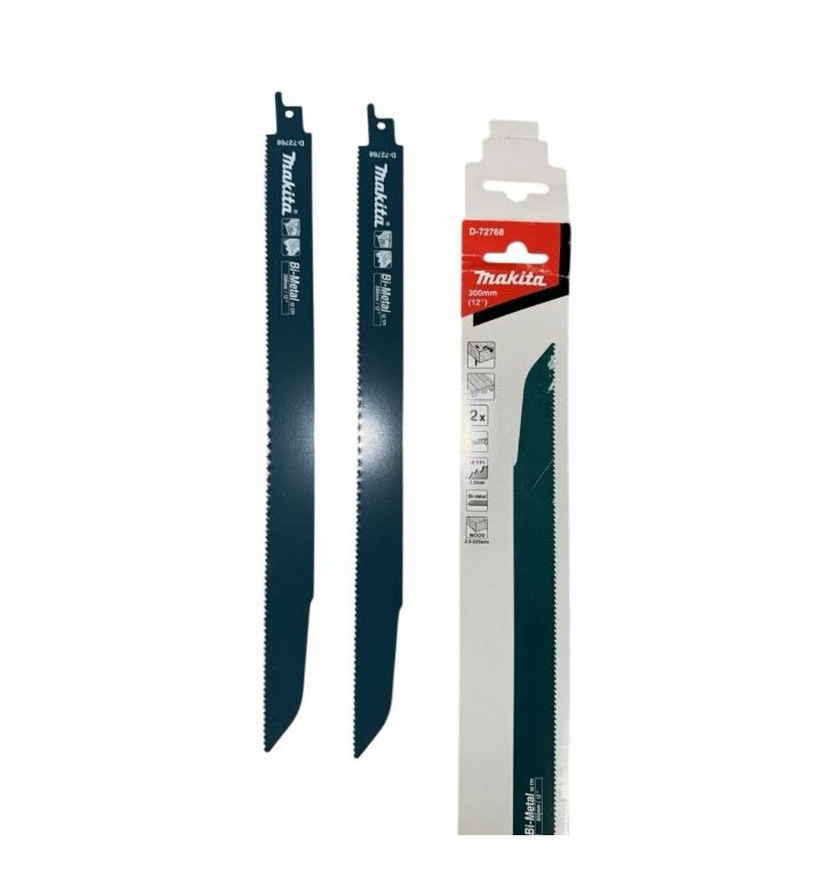Полотно для сабельной пилы Makita D-72752 228x1,25x10TPI 2 шт.